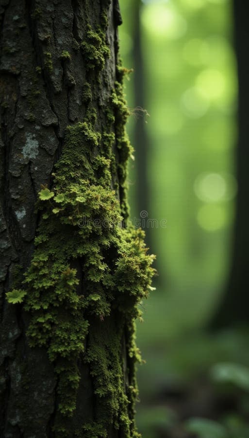 Lichens Indicate Air Purity on Deciduous Forest Tree, Purity, Forest ...