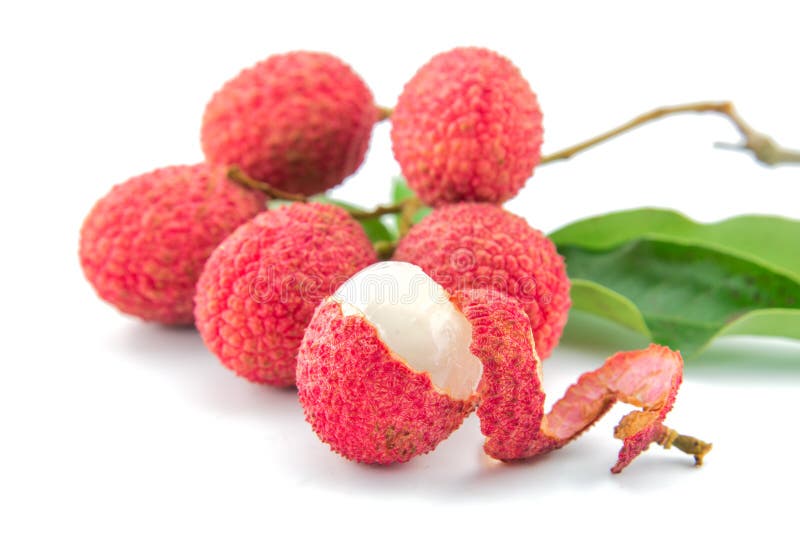 Lychee foto de stock. Imagem de alimento, suculento, elemento - 19153734