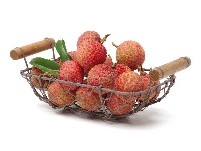 Lichi Fresco Do Lichi Chinensis Imagem de Stock - Imagem de cesta ...