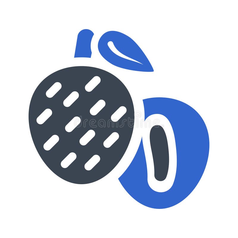 Lichi Icon stock vector. Illustration of lychee, food - 301475252