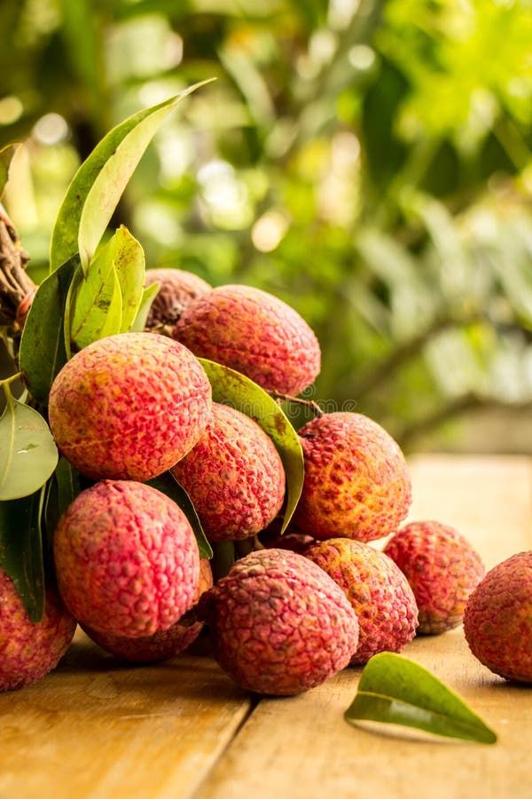 Lichi, Tabla Roja Madura Preparada Imagen de archivo - Imagen de dulce ...