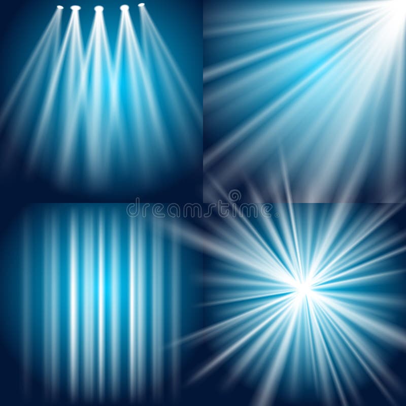 Licht, Flits, Explosie En Gloed Vector Illustratie - Illustration of ...