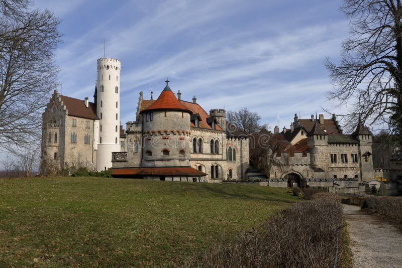 Lichtenstein Castle in Germany Stock Image - Image of historic, honau ... Lichtenstein Castle in Germany Stock Image - Image of historic, honau ...