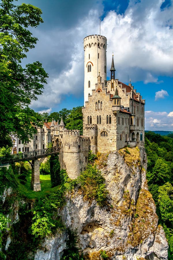 Lichtenstein Castle HDR stock image. Image of home, european - 20786039
