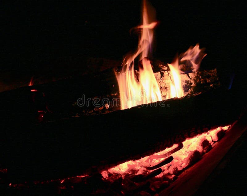 Licking flames stock image. Image of orange, roaring, coal - 3411749