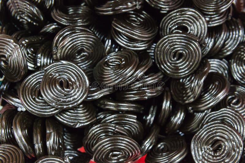Licorice wheels candies stock photo. Image of sugar, liquorices - 94374878