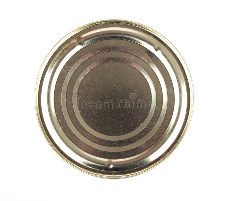 Lid or Base of Food Tin Can Stock Image - Image of tinned, base: 43716597