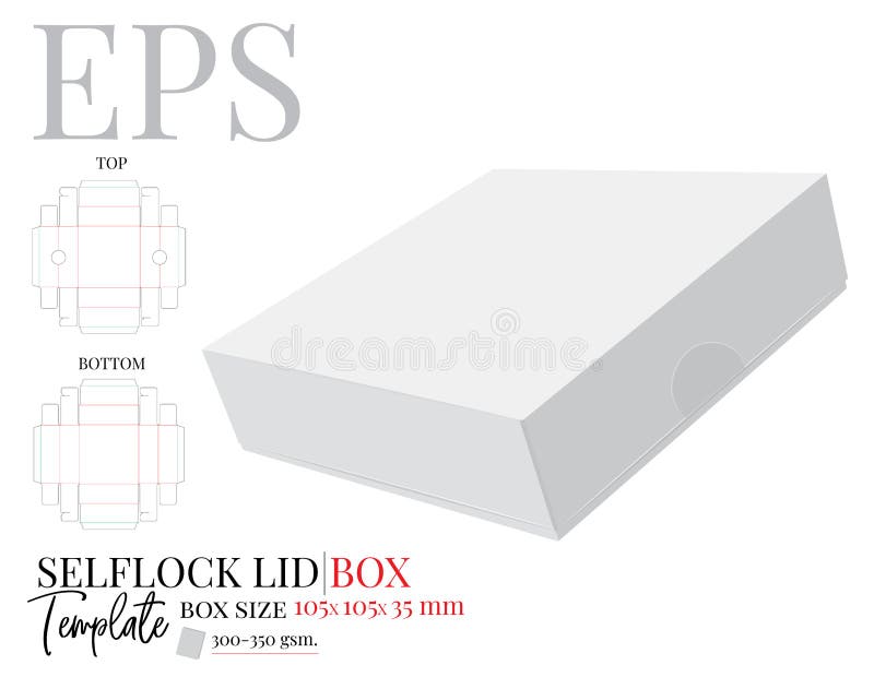 Self Lock Box Template Vector Die Cut Stock Illustrations – 165 Self ...