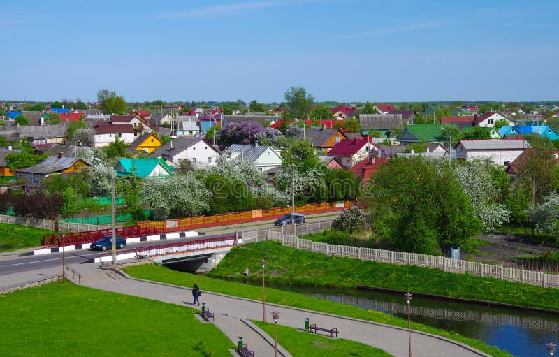 LIDA, BELARUS - May, 2018: Top View of the Old Town Editorial Photo ...