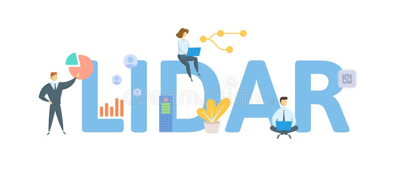 LIDAR, Light Detection and Ranging. Concept with Keyword, People and ...