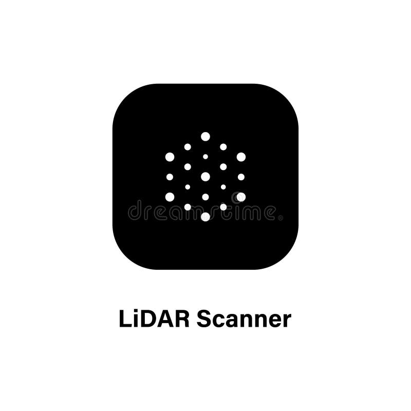 Lidar Scanner Icon Symbol Vector Stock Vector - Illustration of ...