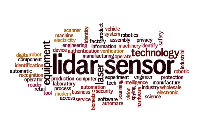 Lidar Sensor Word Cloud Concept Stock Illustration - Illustration of ...