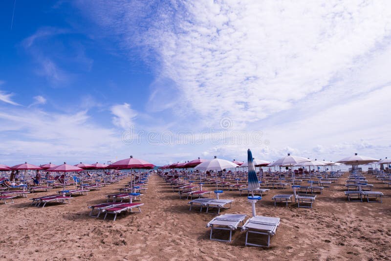 Lido di jesolo beach editorial image. Image of empty - 107182055