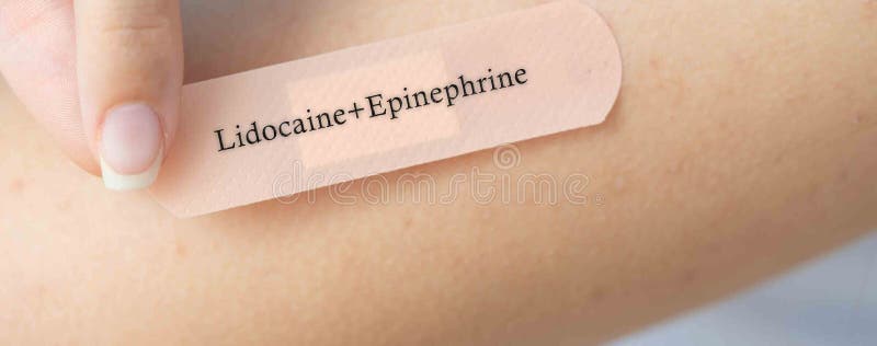 Lidocaine+Epinephrine Transdermal Patch Stock Photo - Image of medical ...