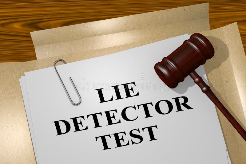 Lie Detector Test concept stock illustration. Illustration of document ...