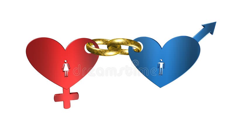 Liebe Und Heirat, Illustration Stock Abbildung - Illustration von ...