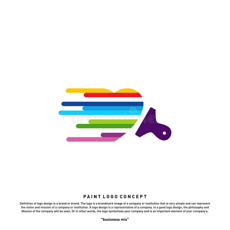 Liefdeverf Logo Design Concept Vector Kleurrijk Hart Logo Vector ...