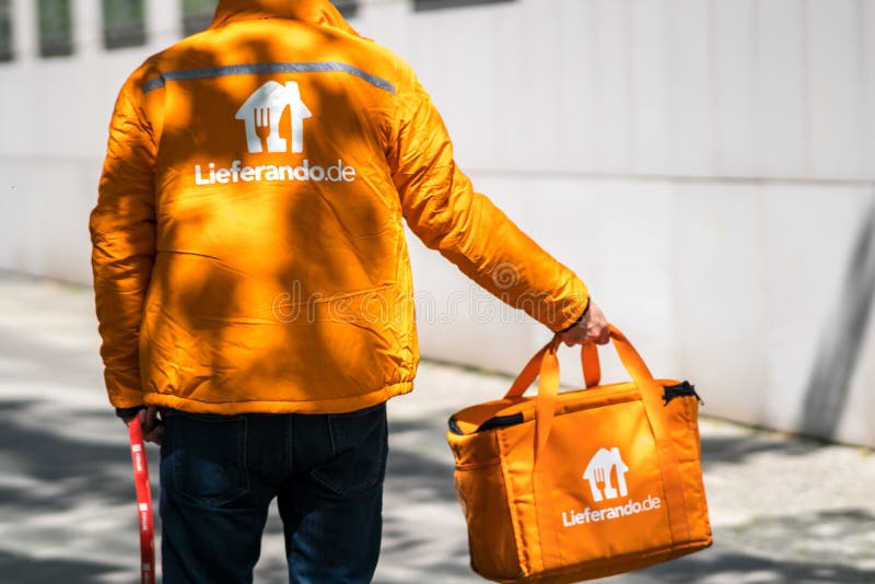 Lieferando Delivery Service Emblem Editorial Photo - Image of meal ...