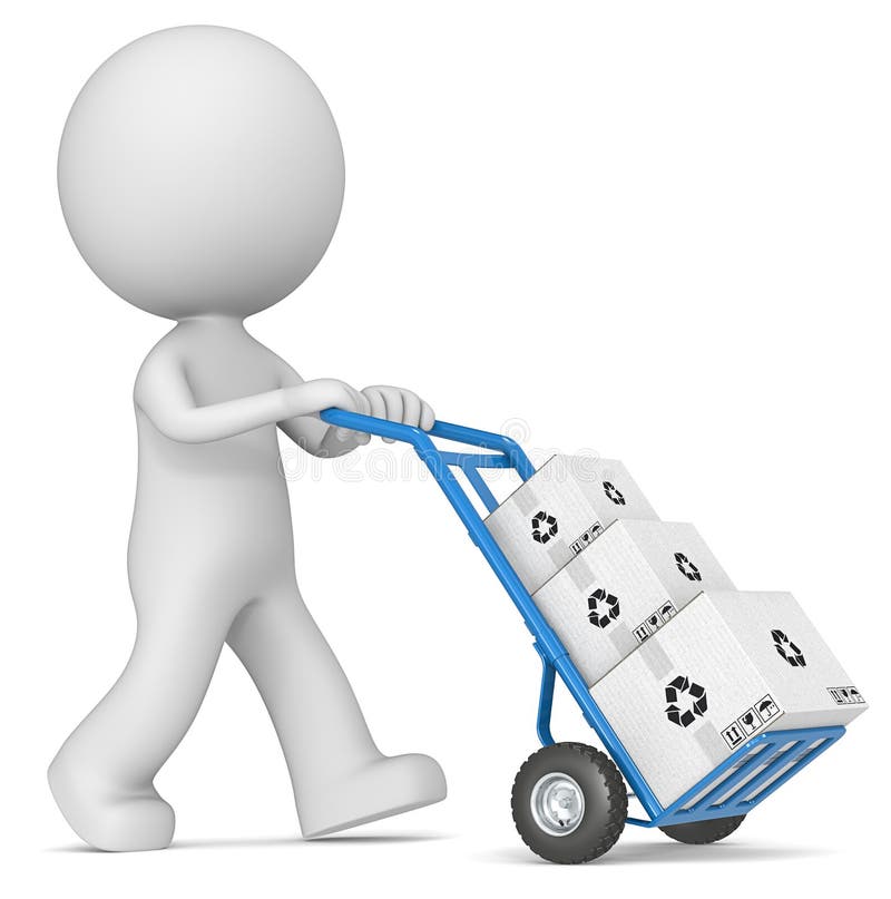 Liefern stock abbildung. Illustration von eilbote, kartone - 54514635