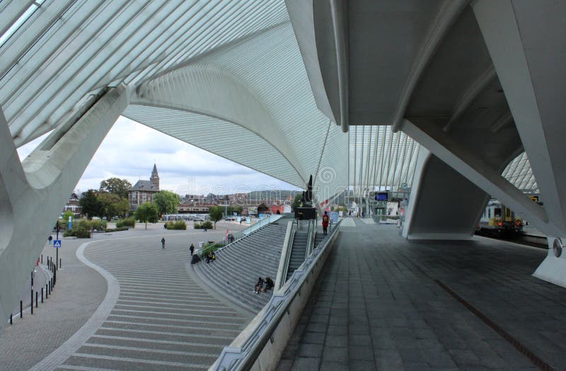 Liege Train Station, Belgium, October 2020 Editorial Image - Image of ...