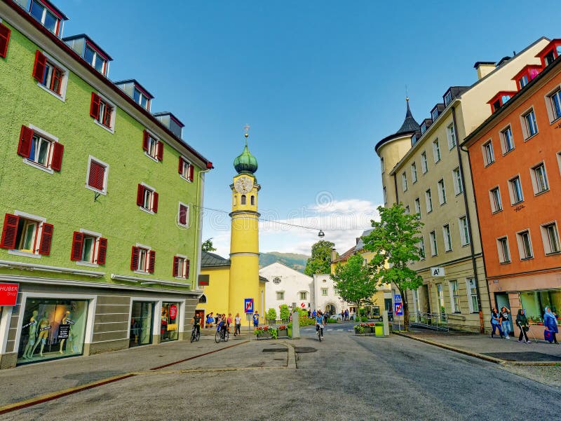 LIENZ,AUSTRIA - August 2019 - in the Streets of Lienz in Austria. Lienz ...