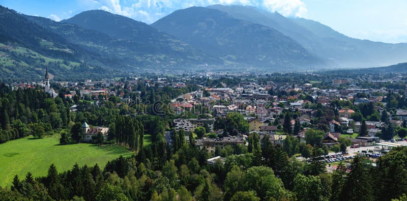 Lienz the Capital City of Eastern Tyrol Stock Image - Image of valley ...