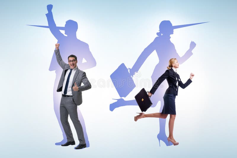 Lier Concept with Business People and Nose Stock Photo - Image of ...