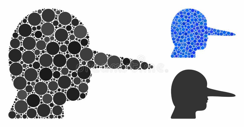 Lier Mosaic Icon of Circle Dots Stock Illustration - Illustration of ...