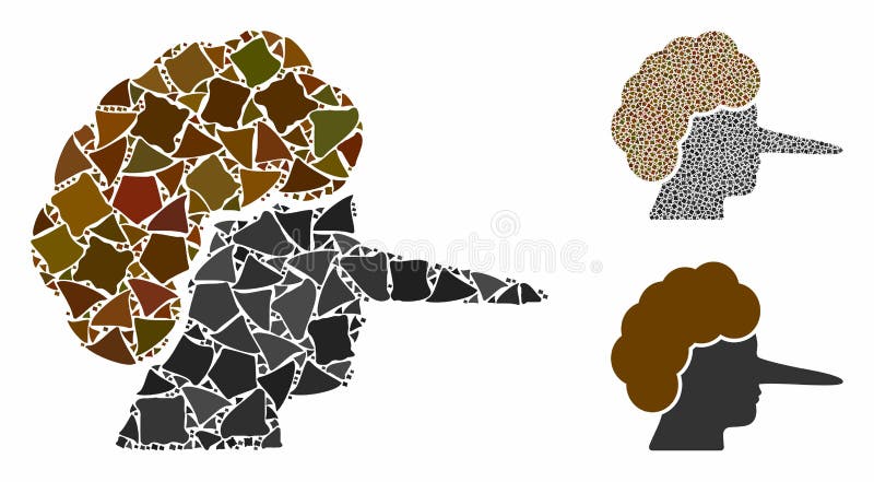 Lier Mosaic Icon of Humpy Parts Stock Illustration - Illustration of ...