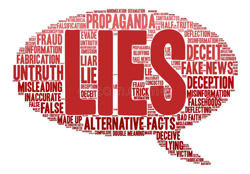 Lies Word Cloud stock vector. Illustration of compulsive - 99379444