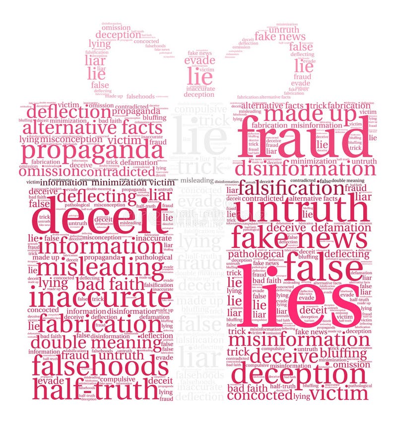 Lies Word Cloud stock illustration. Illustration of liar - 98656708