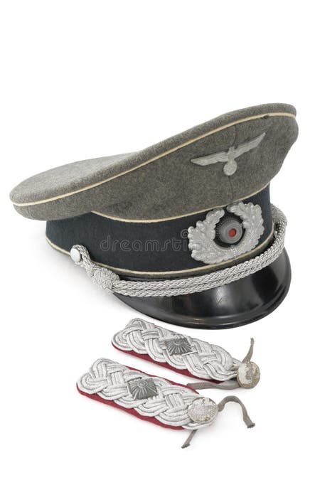 Lieutenant Colonel Shoulder Strap and Service Cap Stock Image - Image ...