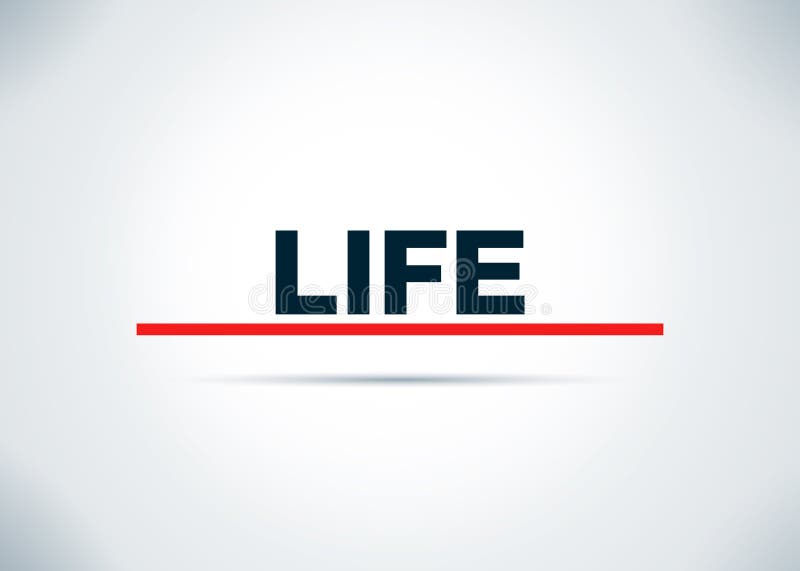 Life Abstract Flat Background Design Illustration Stock Illustration ...