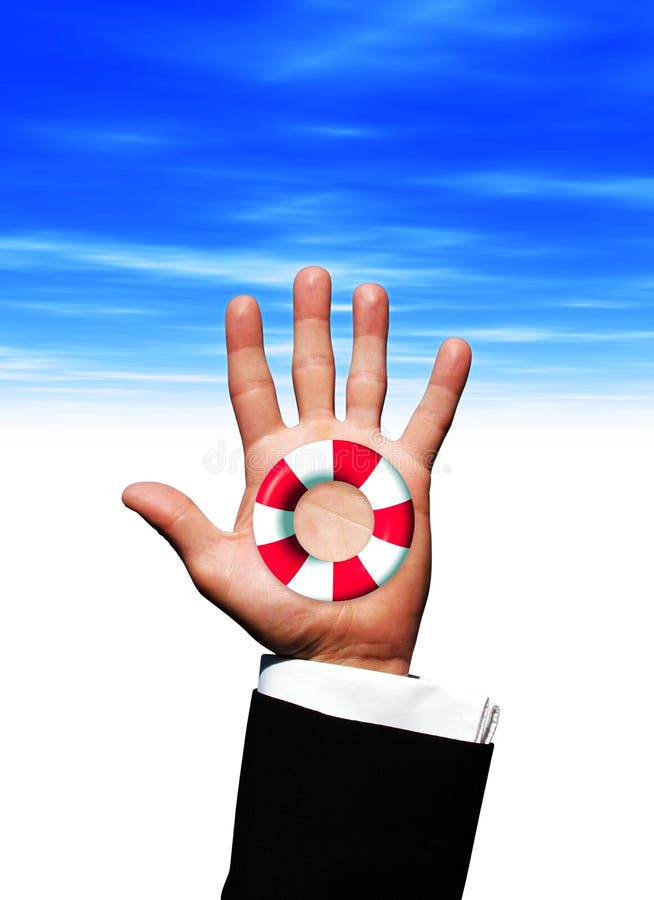 Life aid in hand stock image. Image of hands, concepts - 5170109