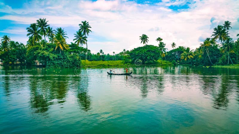 Life in the Backwaters of Alleppey, Kerala India Editorial Image ...