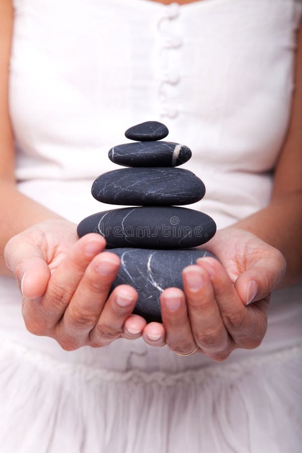 Life balance stock image. Image of meditate, human, pebble - 12375555