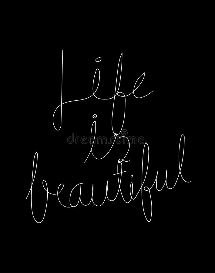 Life is Simple Word Design Illustration Concept Stock Vector ...