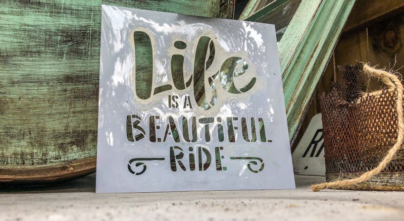 Life is a Beautiful Ride stock photo. Image of life - 162427178