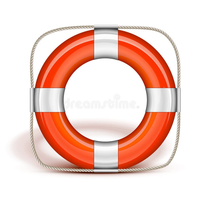 Life Belt in upright stock vector. Illustration of rope - 24185968