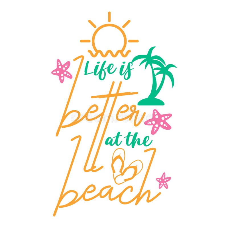Life Better Beach Stock Illustrations – 365 Life Better Beach Stock ...