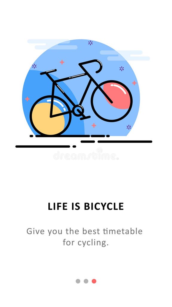 LIFE is BICYCLE ICON stock vector. Illustration of group - 154034225