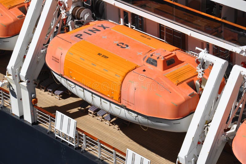 Orange lifeboats stock photo. Image of marine, rescue - 23003648