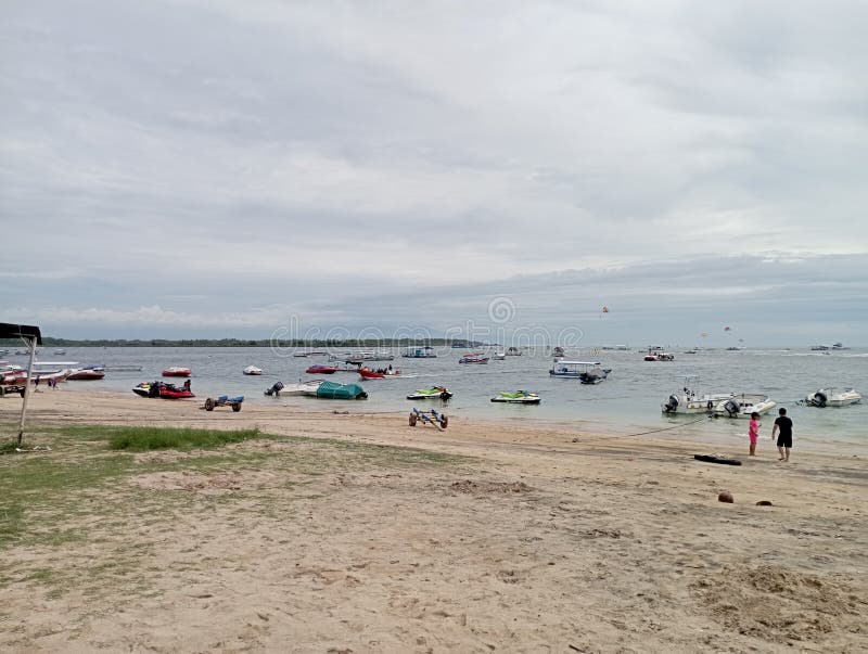 The Life Boat and Beach Water Activity and B Stock Photo - Image of ...