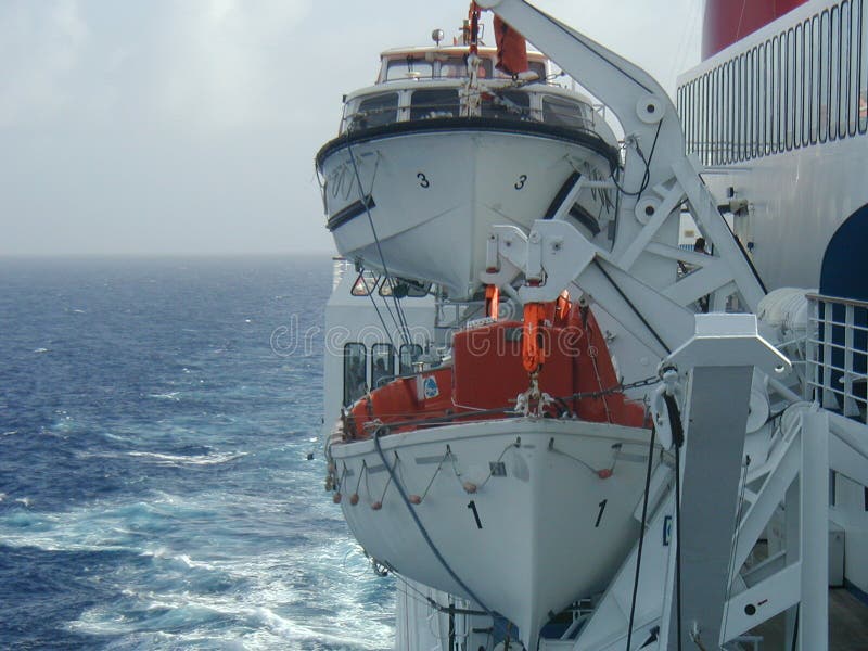 Cruise Ship Showing Lifeboats Stock Photo - Image of cruiseliner, trip ...
