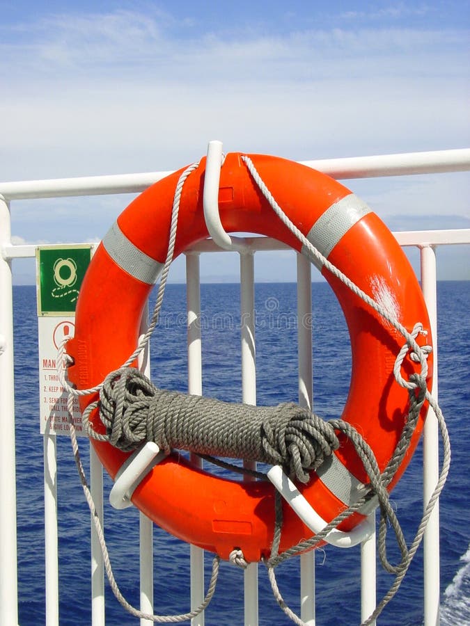 Life buoy on a cruise ship stock photo. Image of ring - 22593952