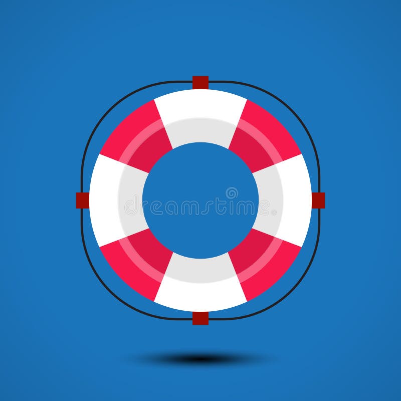 Life buoy icon stock vector. Illustration of buoy, safe - 98662900