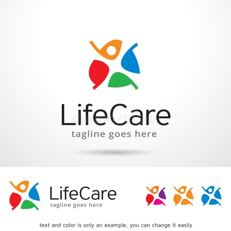 Life Care Logo Template Design Vector Stock Illustration - Illustration ...