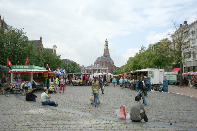 Daily Life and City View in Groningen Editorial Image - Image of ...