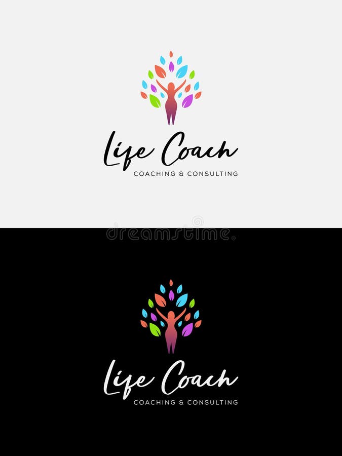 Life Coaching and Consulting Logo Design Template Vector Stock Vector ...