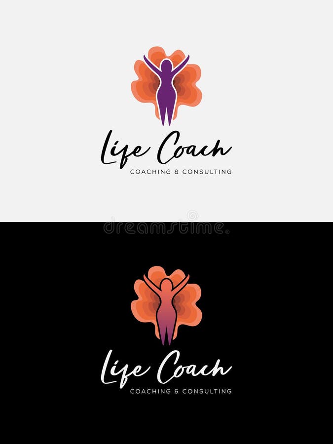Life Coaching and Consulting Logo Design Template Vector Stock Vector ...